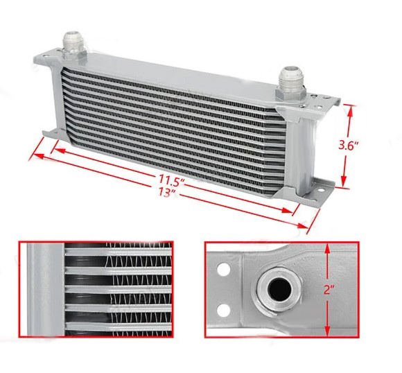 Brazed Autocar Engine Oil Cooler Plate Fin Oil Cooler from China ...